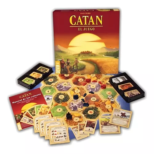 Catan Jogo de Tabuleiro - Estratégia de Colonização e Comércio
